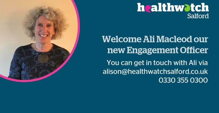Introducing Ali: our new Engagement Officer | Healthwatch Salford